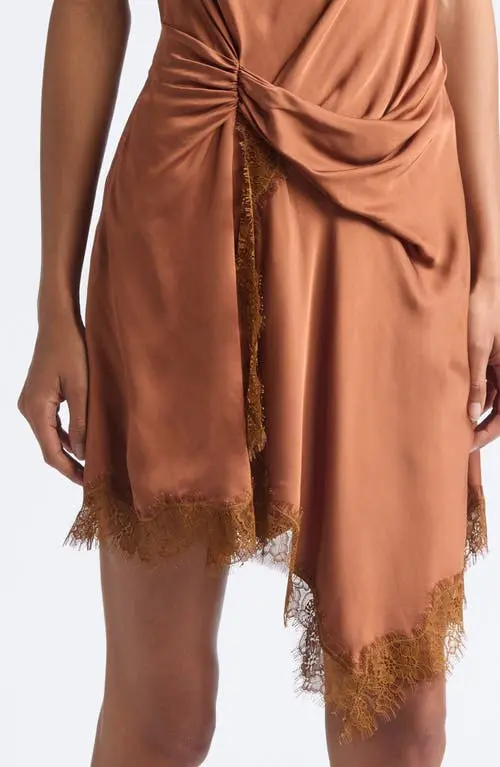 A.L.C. Dion Lace-trimmed Satin Sleeveless Dress