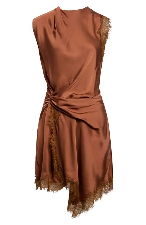 A.L.C. Dion Lace-trimmed Satin Sleeveless Dress