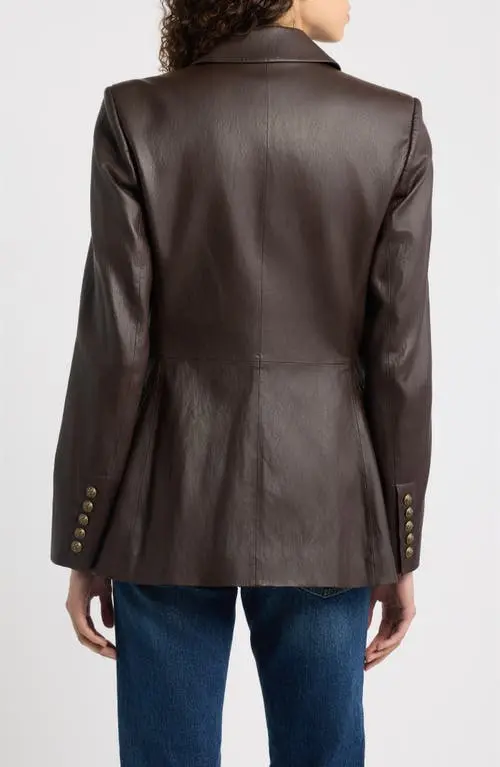 Kobi Halperin Alyson Faux Leather Double Breasted Blazer