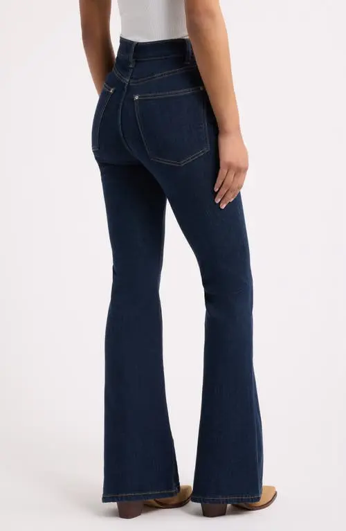 Warp + Weft Mia Patch Pocket High Waist Flare Jeans