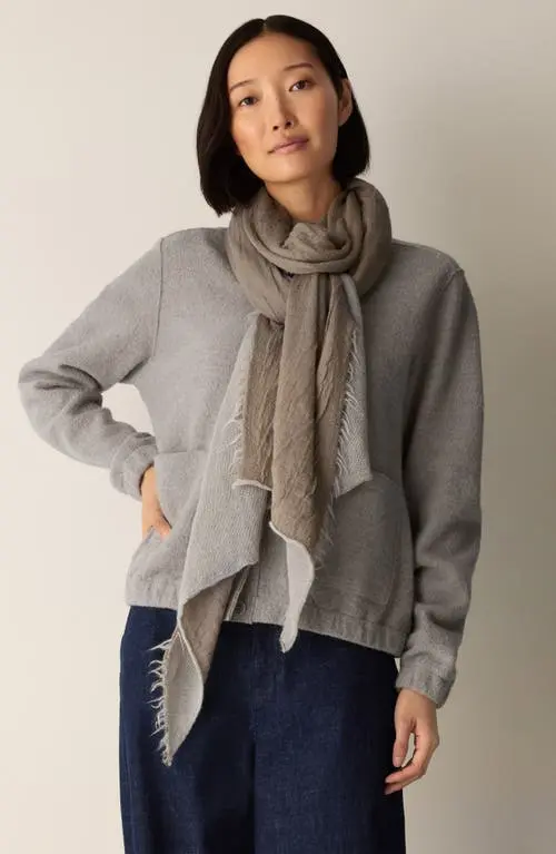 Eileen Fisher Textured Alpaca & Silk Scarf