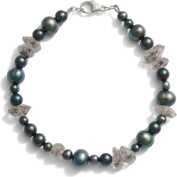 AWE INSPIRED Spellbound Sterling Pearl & Quartz Bracelet