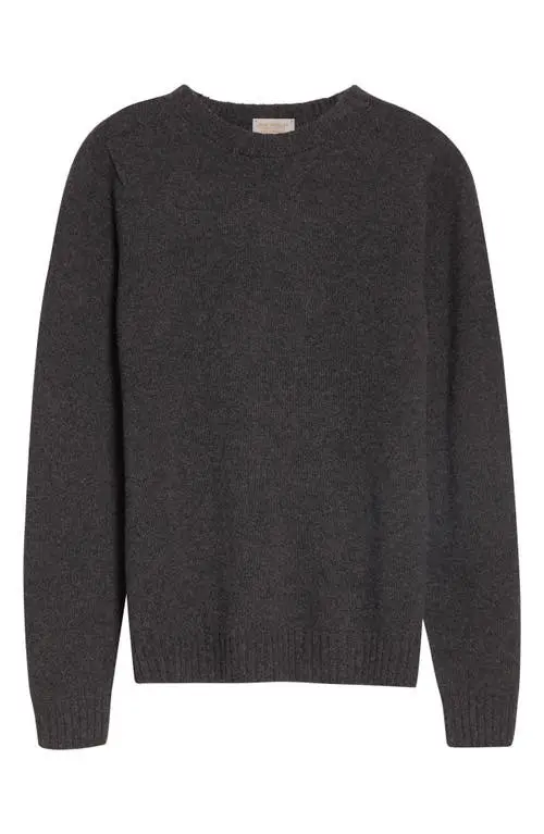 John Smedley Norfolk Sea Island Cotton Crewneck Sweater - Dark Ash