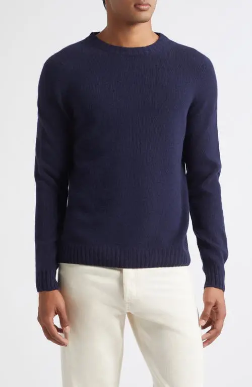John Smedley Norfolk Sea Island Cotton Crewneck Sweater - Midnight