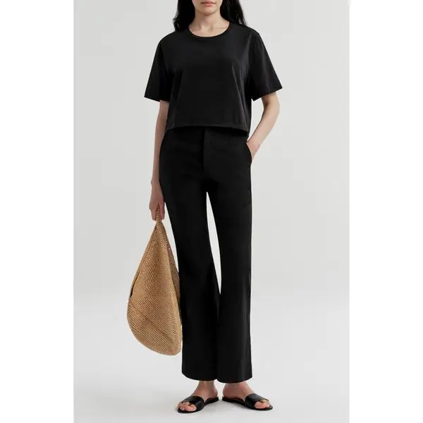 A.L.C. Sophie Cropped Flare Pants - Black