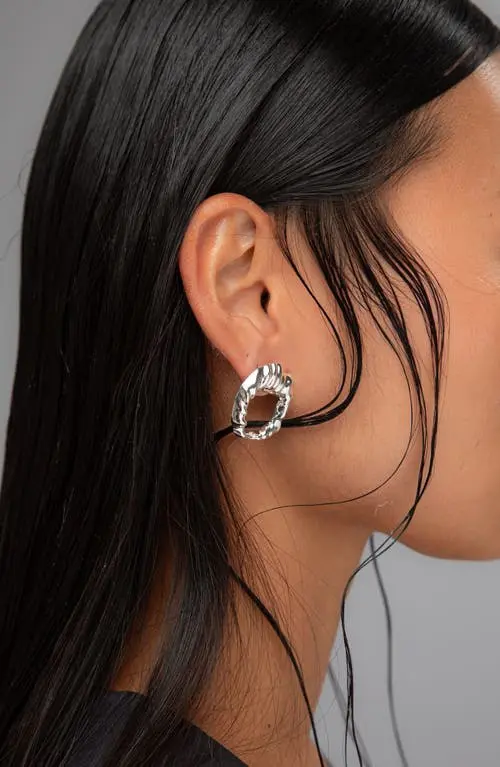 YOJ Iyun Face On Stud Earrings