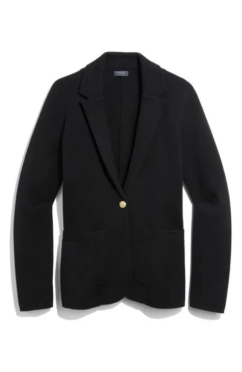 Vineyard Vines Merino Wool Blend Sweater Blazer - Jet Black