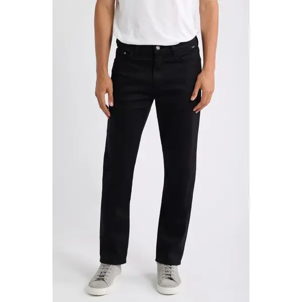 MAVI Zach Straight Leg Jeans - Black Feather