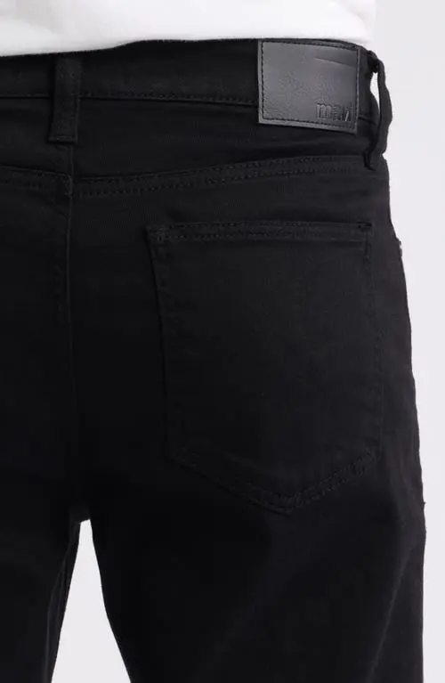MAVI Zach Straight Leg Jeans - Black Feather