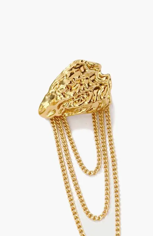 YOJ Atagi Face On Chain Stud Earrings