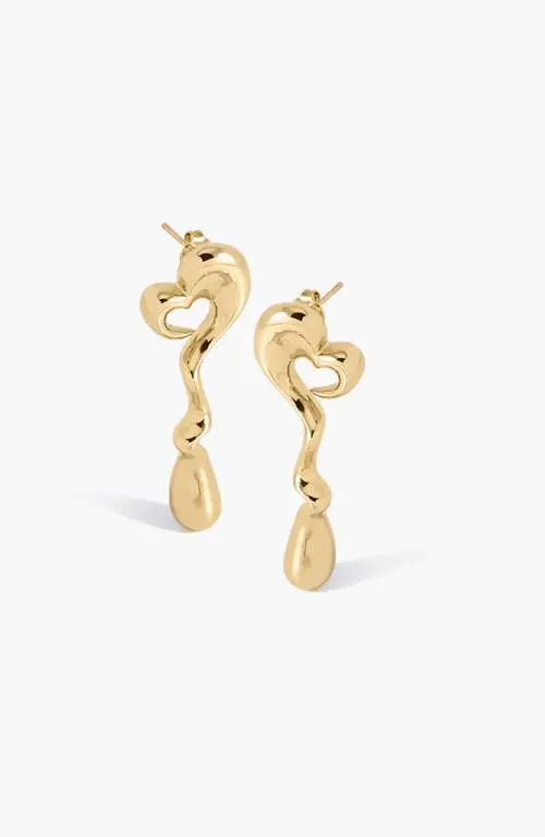 YOJ Heart Maxi Face On Stud Earrings