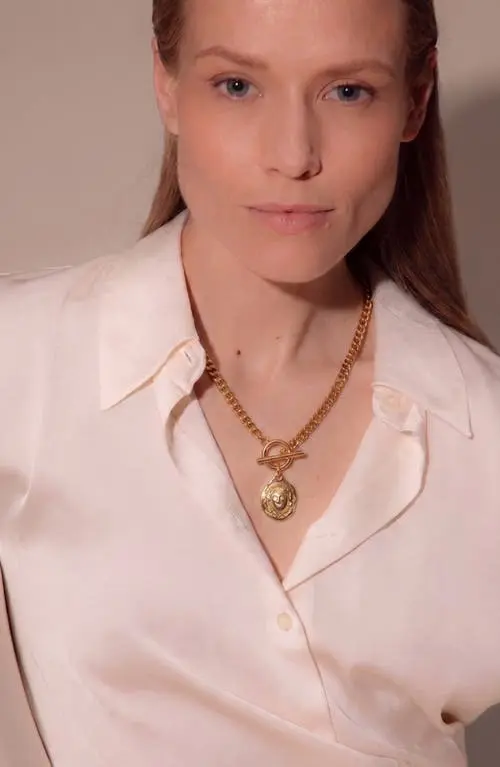 YOJ Eleni Mini Curb T-bar Necklace