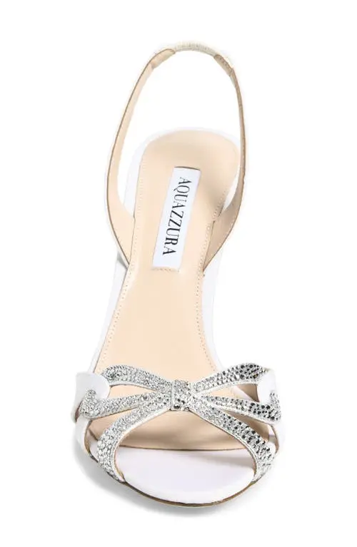 AQUAZZURA Ribbon Kiss Slingback Sandal