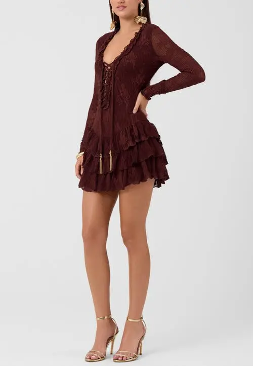 Rachel Rachel Roy Kitra Lace Up Mini Dress