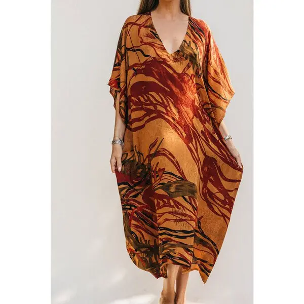 SUN CHILD Long Caftan Daisy