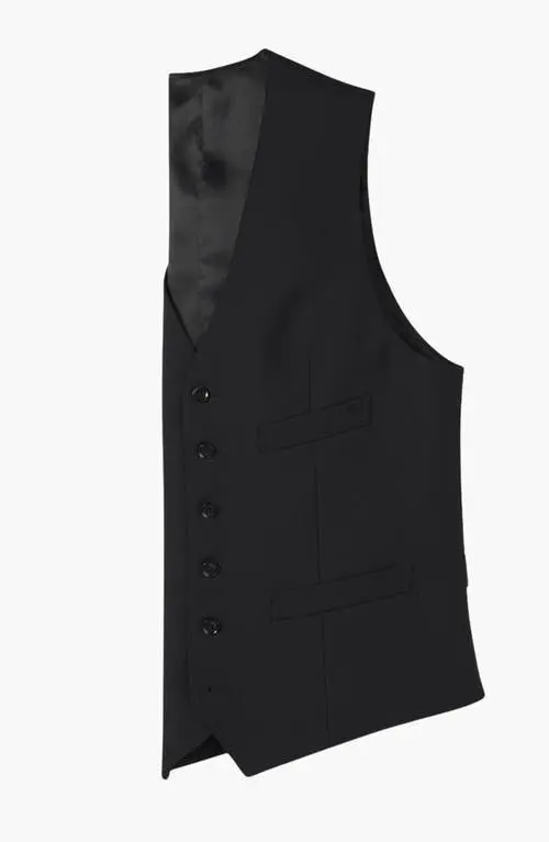 THE BLACK TUX Suit Vest - Black