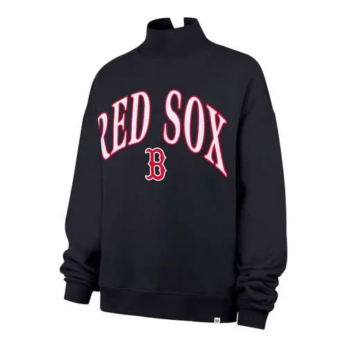 '47 Boston Red Sox Oversized Vantage Mock Neck Sweatshirt
