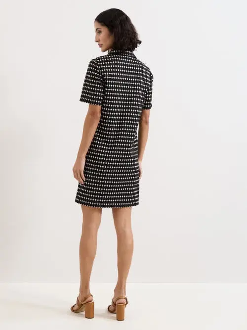 PHASE EIGHT Vivienne Button-placket Shirt Dress