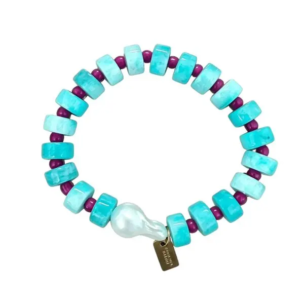 CHRISTINA GREENE Lighthearted Baroque Pearl Beaded Bracelet