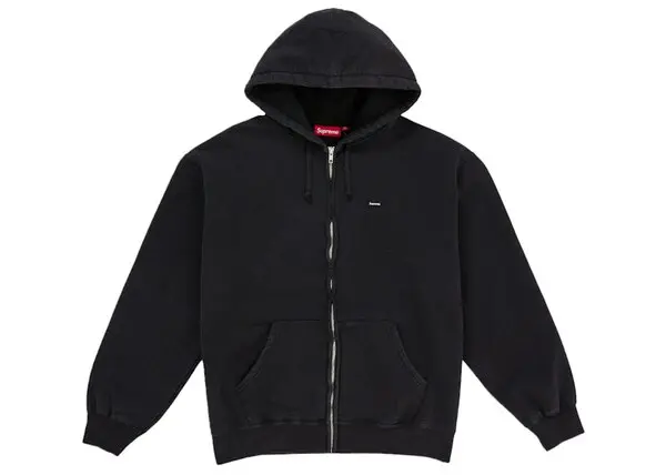 Supreme Small Box Zip Up Hooded Sweatshirt - Black