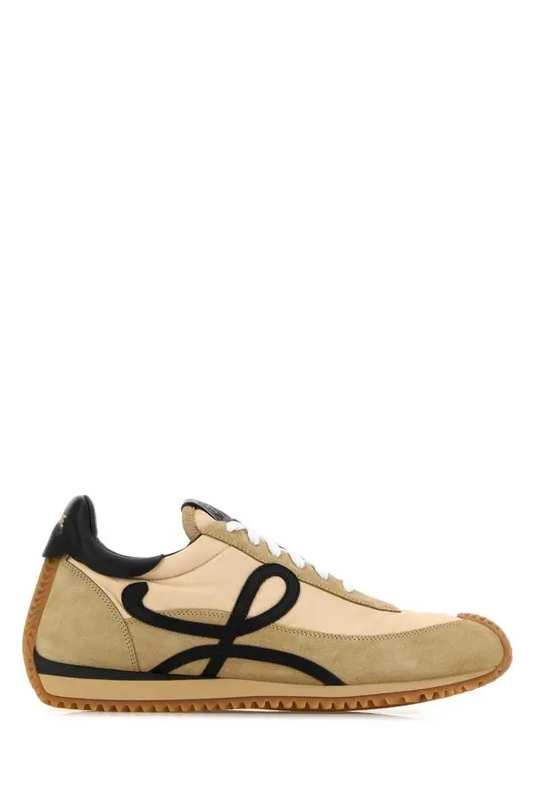 Loewe Two-tone Canvas And Suede Ballet Runner 2.0 Sneakers - Multicolor