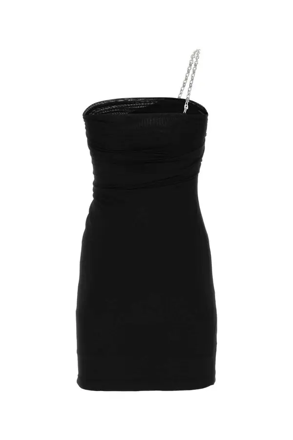 Givenchy Stretch Viscose Blend Mini Dress With Chain Detail