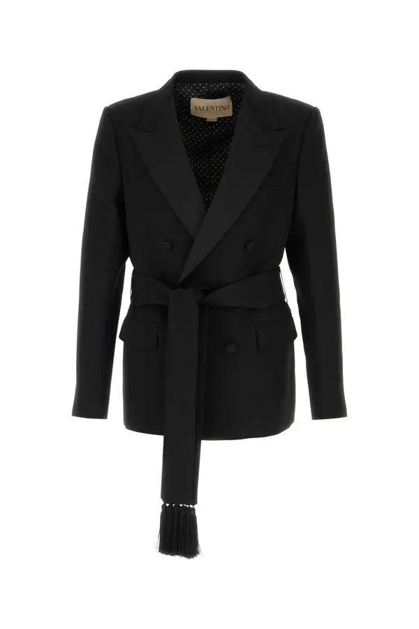 Valentino Garavani Wool Blazer - Black