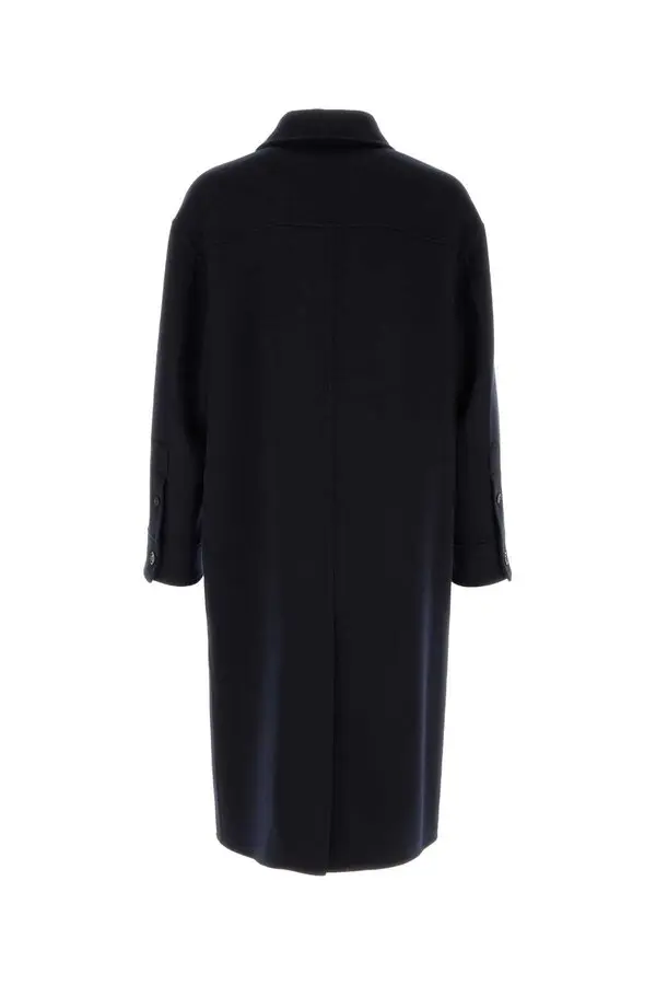 Loewe Navy Wool Blend Coat