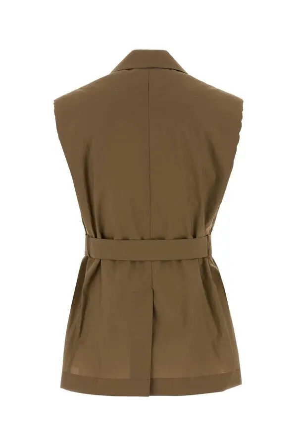 Brunello Cucinelli Cotton Blend Vest - Brown