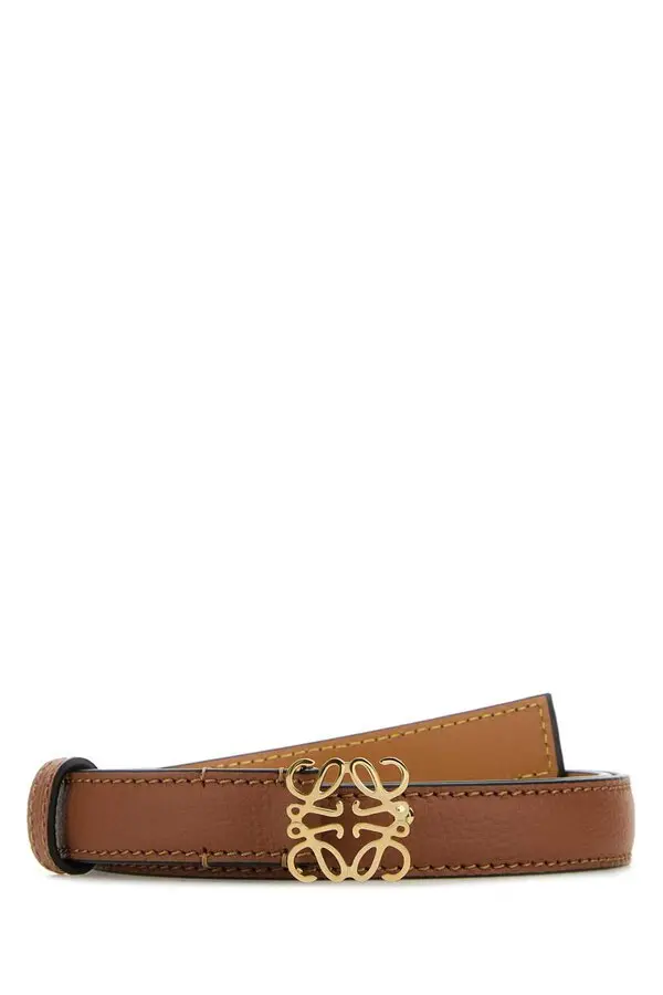 Loewe Caramel Leather Belt - Brown
