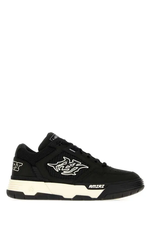 Amiri Suede And Fabric Ma-94 Sneakers - Black