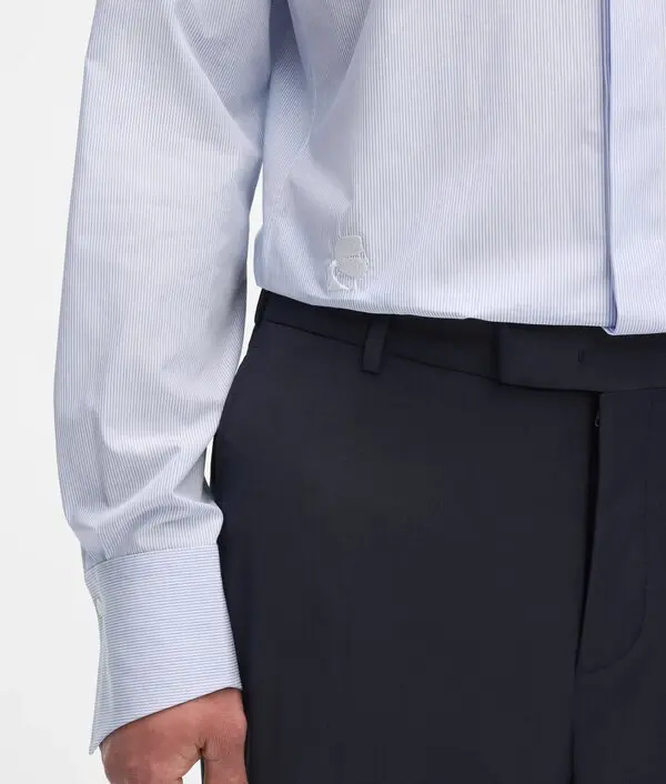 Karl Lagerfeld Modern-fit High-stand Collar Shirt