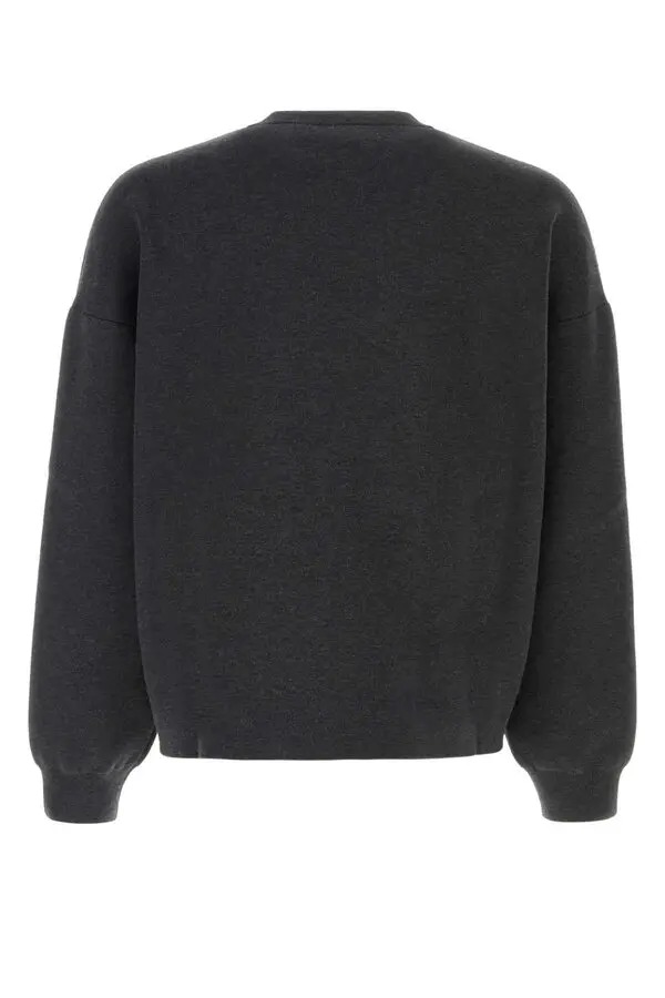 Loewe Dark Grey Stretch Cotton Blend Sweater