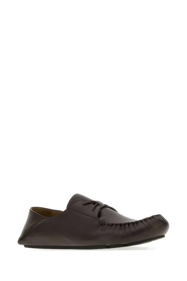 Loewe Dark Leather Rambla Loafers