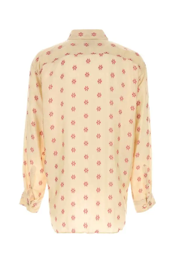 Dries Van Noten Printed Cupro Croom Shirt - Multicolor