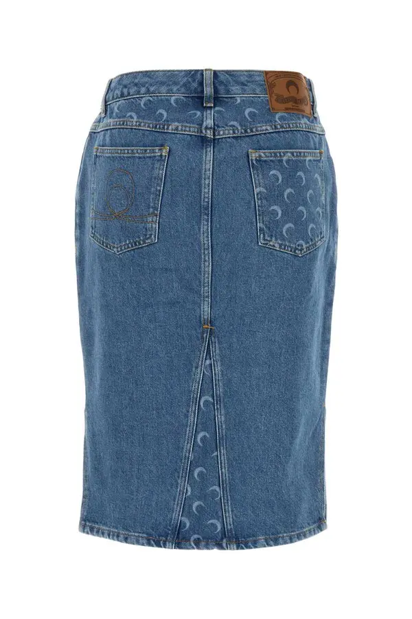 MARINE SERRE Denim Skirt