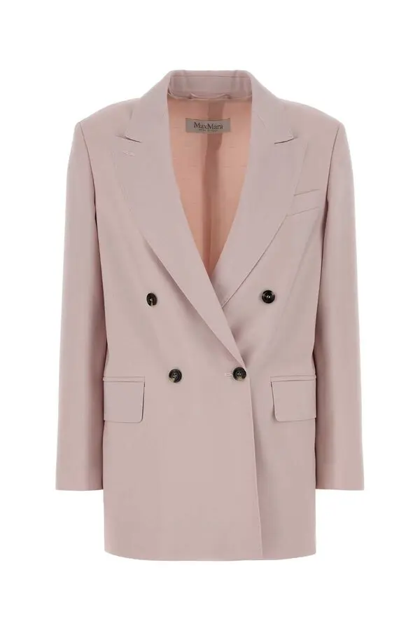 Max Mara Lilac Wool Blend Ombrosa Blazer - Purple