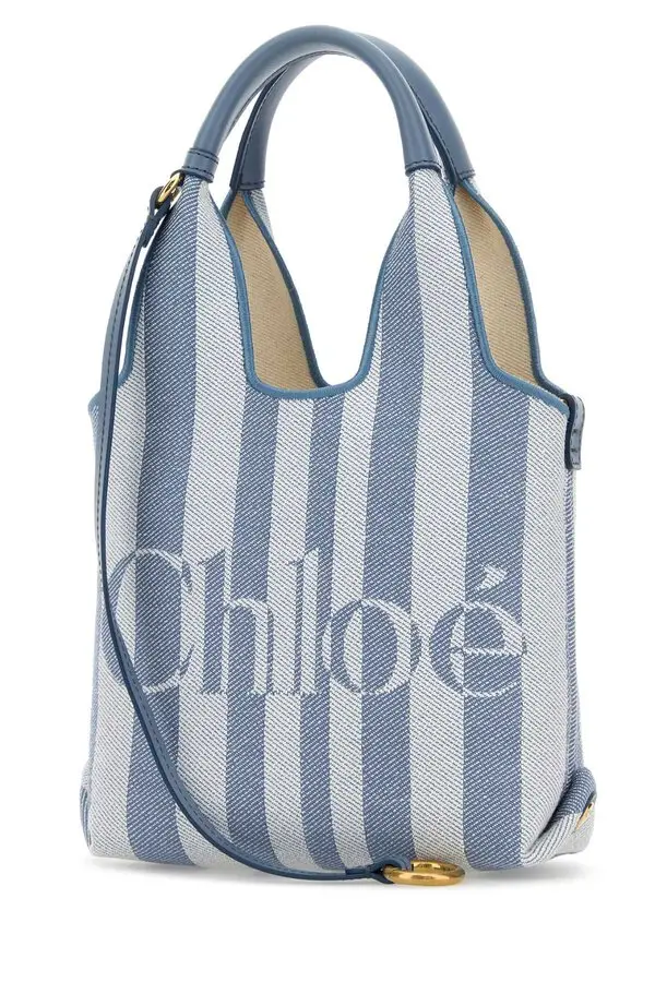 Chloé Embroidered Canvas Stripy Handbag