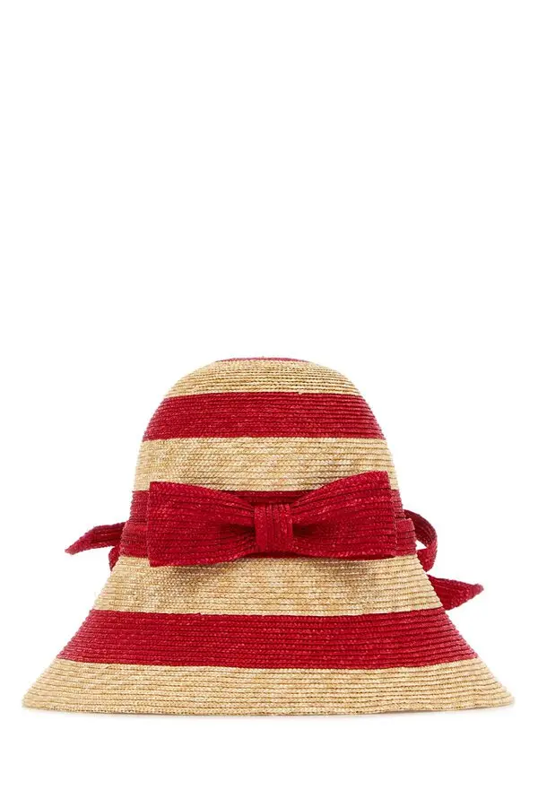 Valentino Garavani Embroidered Raffia Bucket Hat