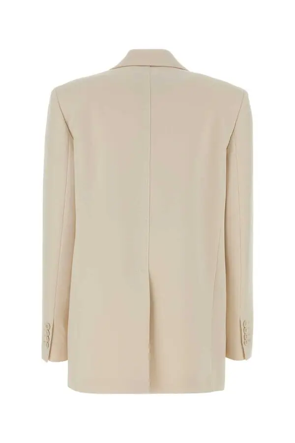 Max Mara Cream Crepe Bosco Blazer - Yellow