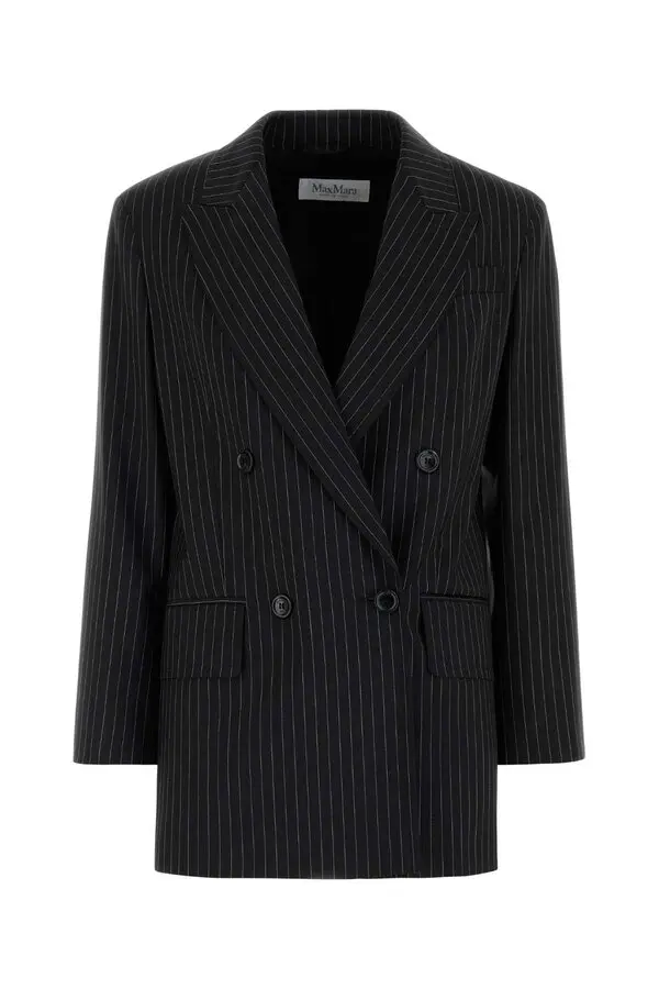 Max Mara Embroidered Wool Mattia Blazer - Multicolor
