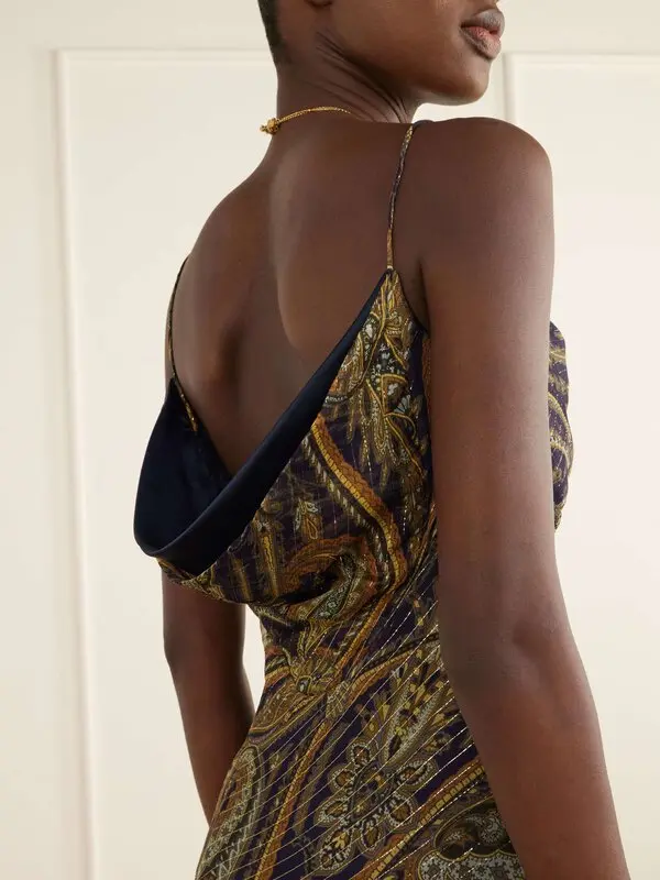 Etro Paisley-printed Silk-blend Maxi Dress