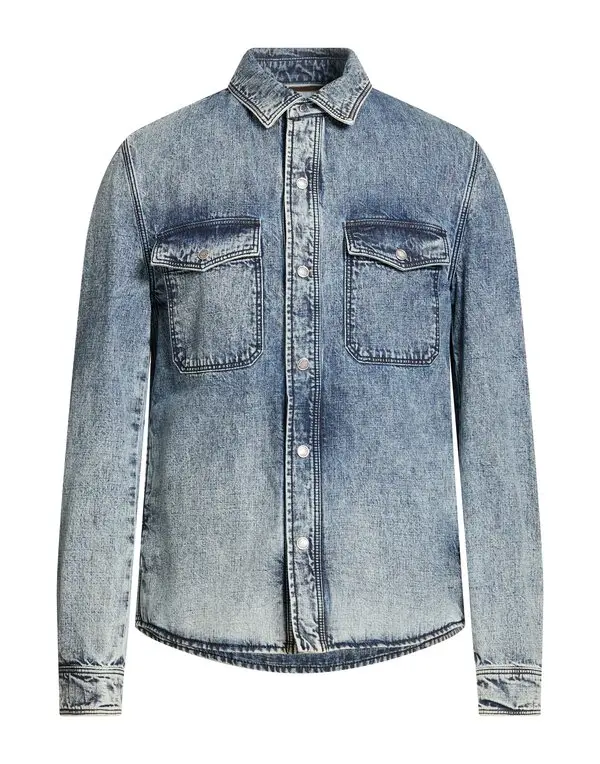 MOORER Denim Shirt Size Cotton