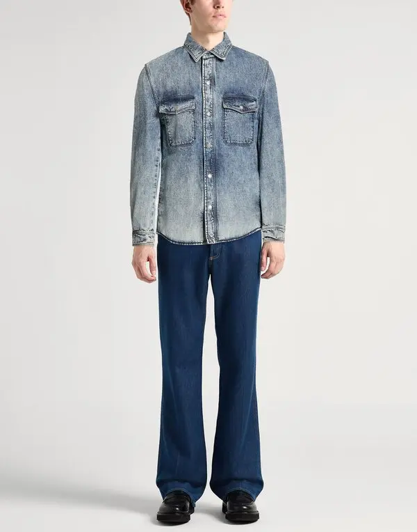 MOORER Denim Shirt Size Cotton