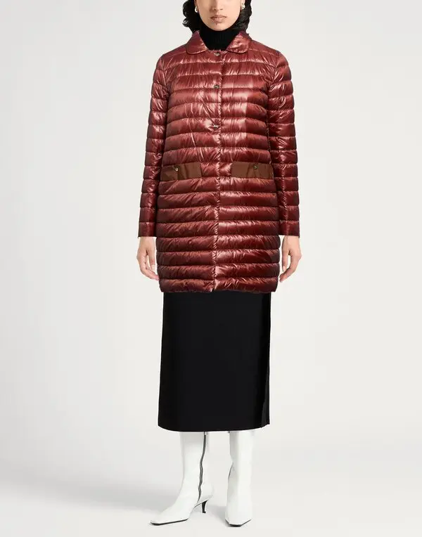 Herno Puffer Chocolate Size Polyamide, Cotton, Polyester