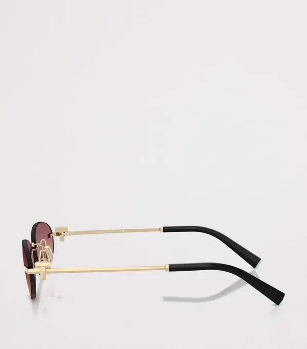 Tiffany & Co. Metal Oval Sunglasses