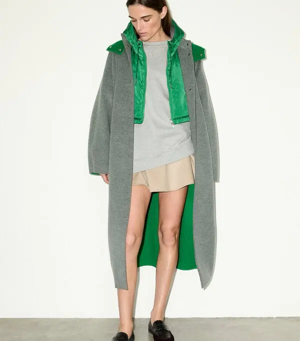 Max & Co. Reversible Padded Gilet With Hood