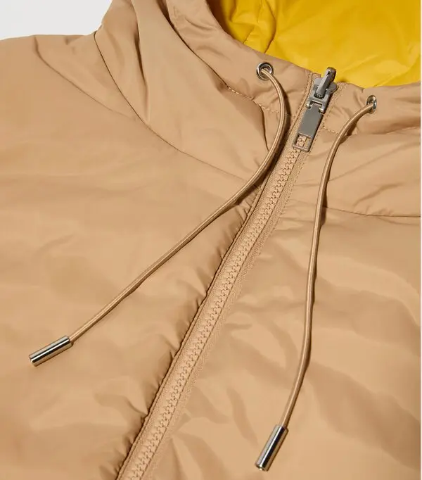 Max & Co. Reversible Hooded Gilet - Brown