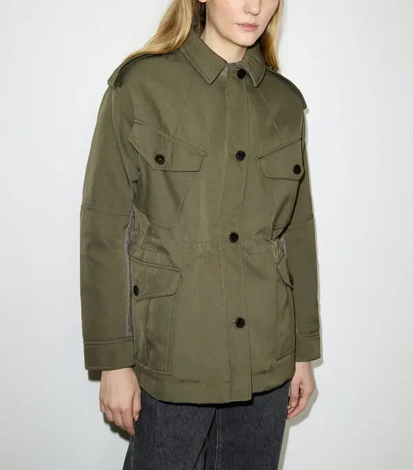 Max & Co. Collared Utility Jacket With Cinched Waist