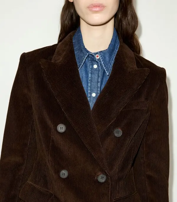 Max & Co. Corduroy Double-breasted Blazer